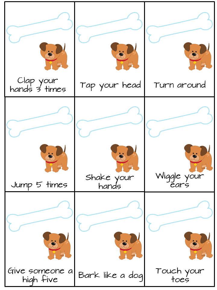 Move Over Rover Following Directions - thedabblingspeechie