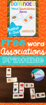 Word Associations Game for Dominoes- FREE PRINTABLE! - thedabblingspeechie