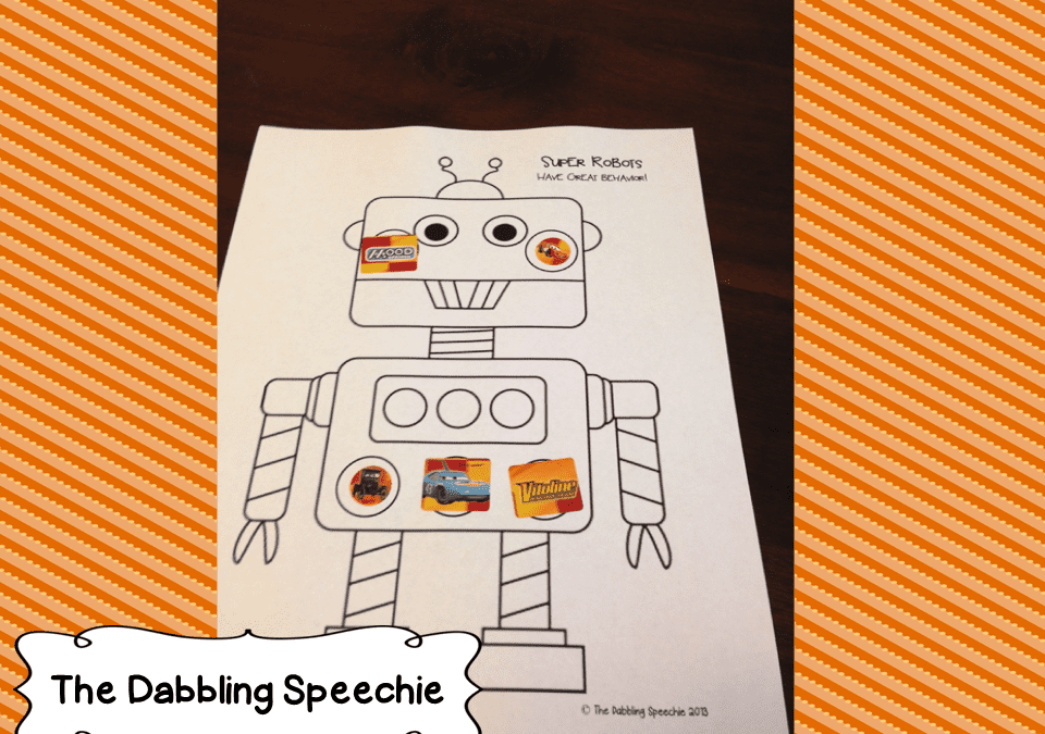 robot stickers - thedabblingspeechie