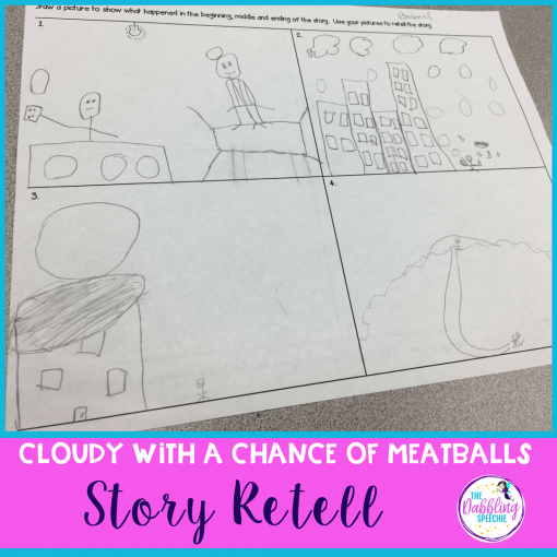 Cloudy With a Chance of Meatballs Activities - thedabblingspeechie