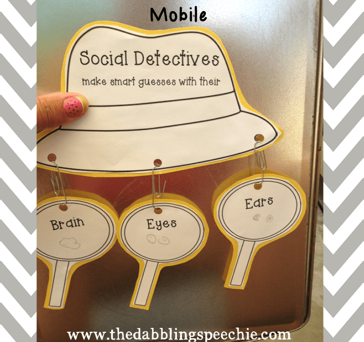 social detective craft mobile - thedabblingspeechie