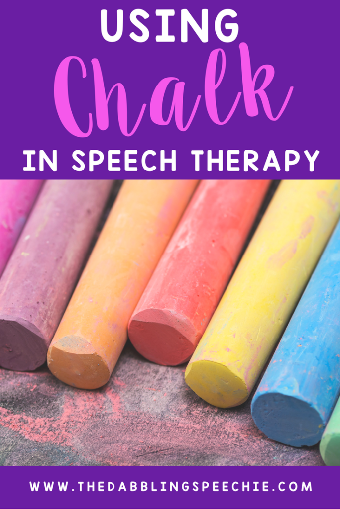 Using CHALK in Speech Therapy is FUN & Low Prep - thedabblingspeechie