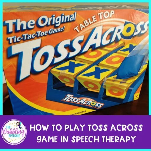 Toss Across Game In Speech Therapy - thedabblingspeechie