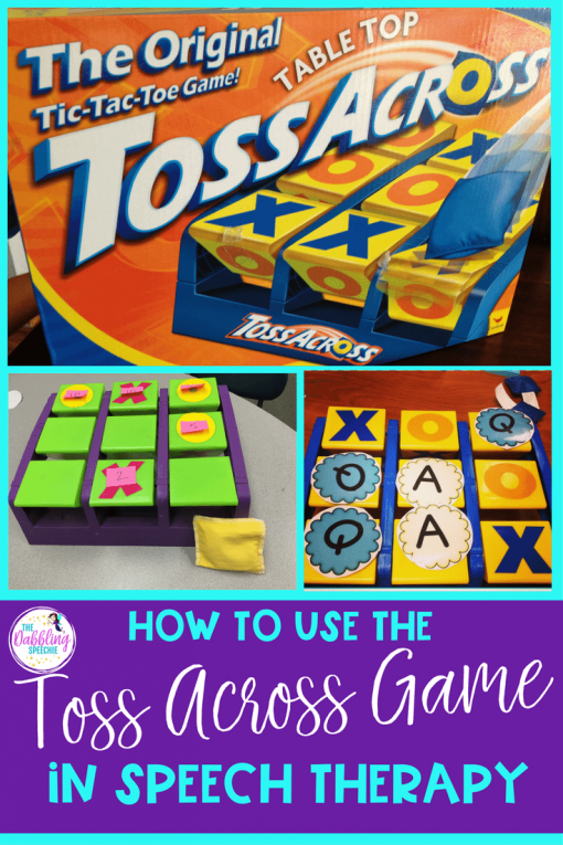Toss Across Game In Speech Therapy - thedabblingspeechie