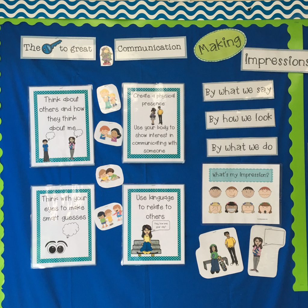 social skills bulletin board for speech therapists and special ...