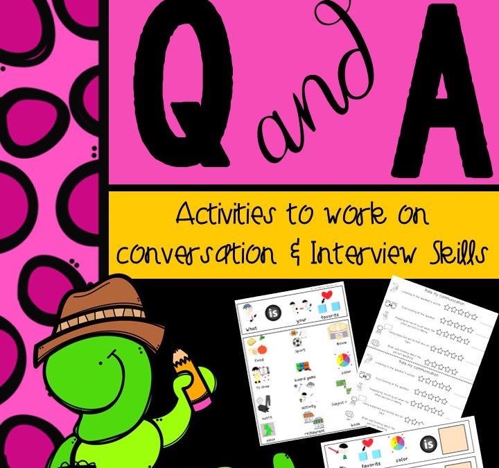 question and answer cover sheet - thedabblingspeechie