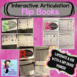interactive articulation flip books - thedabblingspeechie