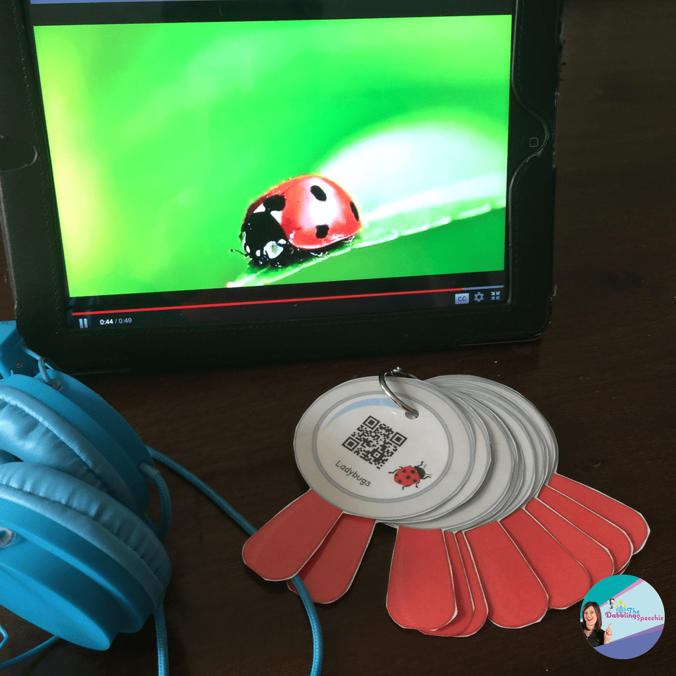 QR codes for bugs - thedabblingspeechie