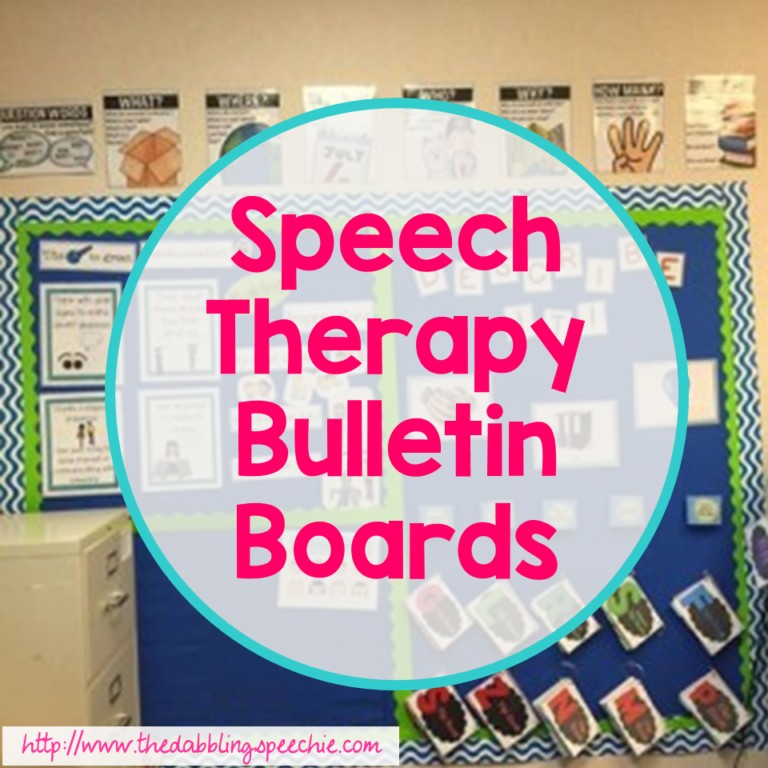 Speech Therapy Bulletin Boards- Functional ways to use space in your ...