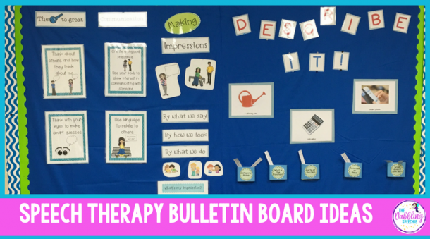 speech therapy bulletin boards - thedabblingspeechie