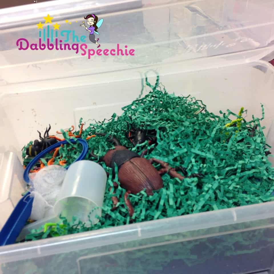 insect sensory bins #2 - thedabblingspeechie