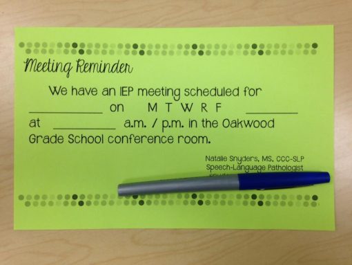 Tips To Run A Successful IEP Meeting For The Busy SLP - thedabblingspeechie