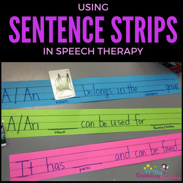Using Sentence Starter Strips In Speech Therapy square ...