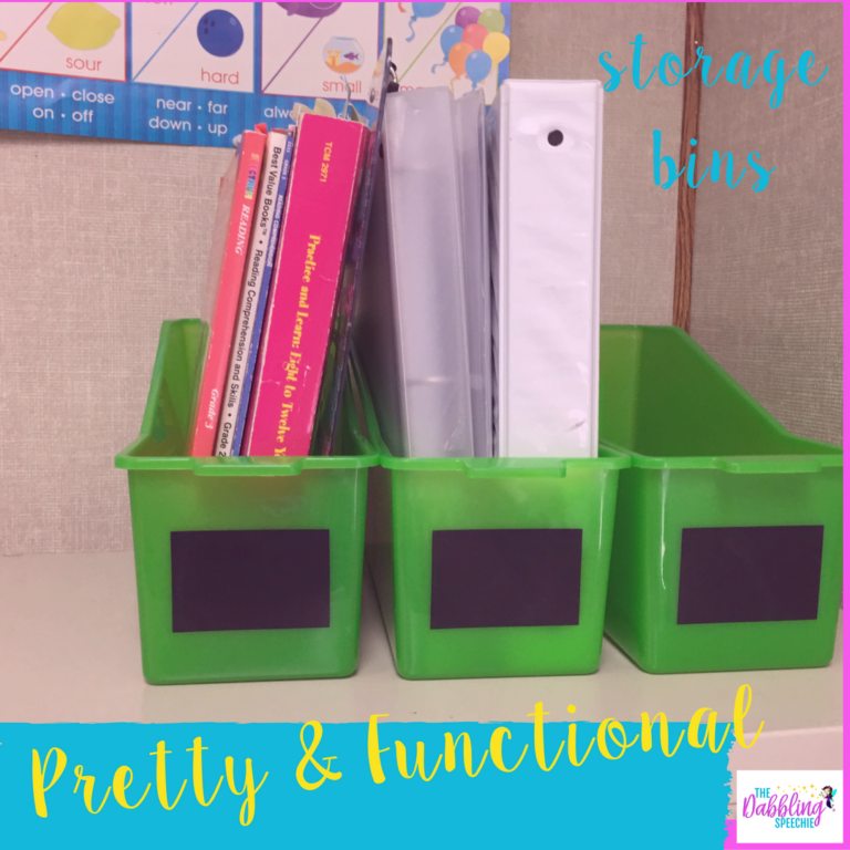 How to make your speech room functional and pretty - thedabblingspeechie