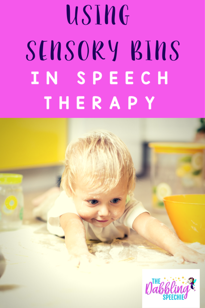 using sensory bins in speech therapy - thedabblingspeechie
