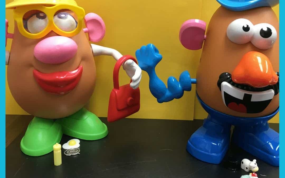Mr. Potato Head speech therapy - thedabblingspeechie