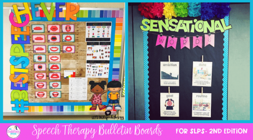 Speech Therapy Bulletin Boards- Functional ways to use space in your ...