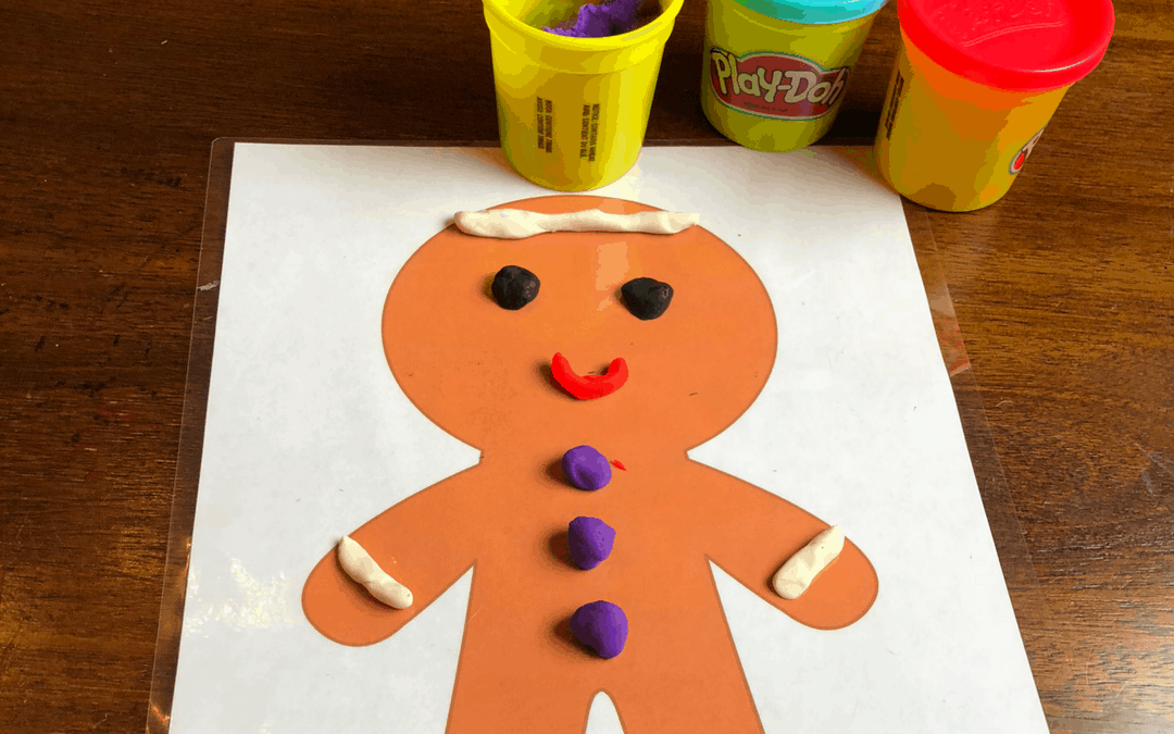 gingerbread man perspective taking activity using a playdoh decorating ...