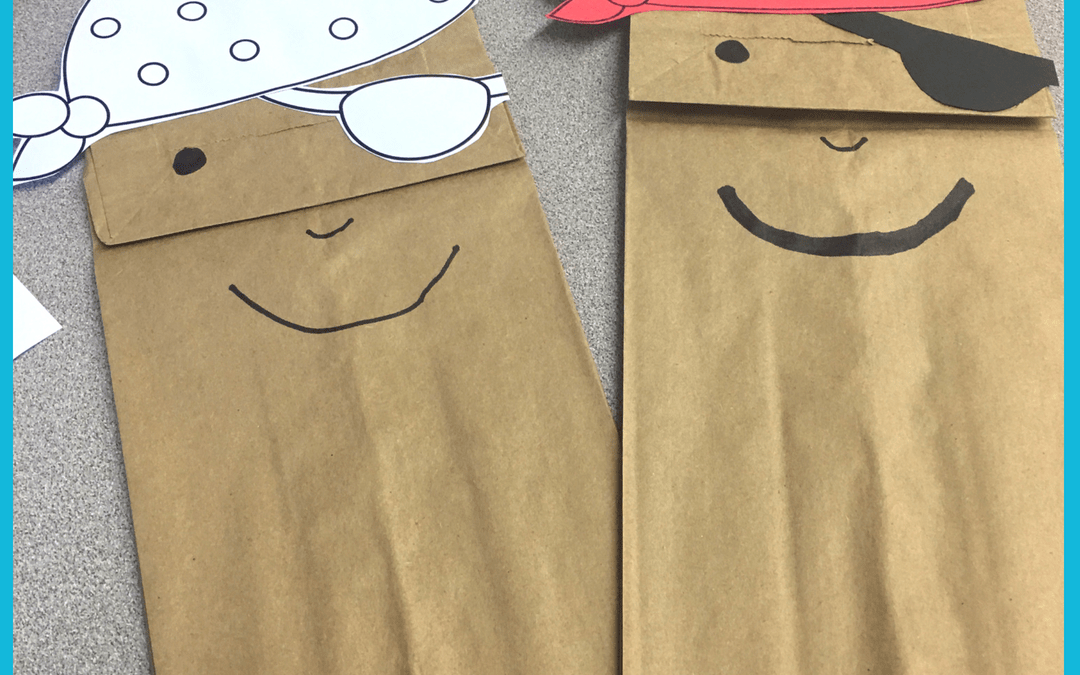 pirate paper bag puppet craft for speech therapy - thedabblingspeechie