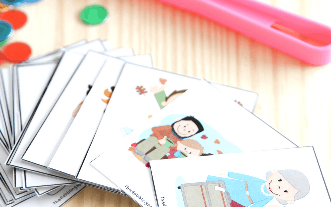 Fall speech and language activities using vocabulary words from the ...