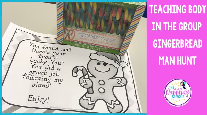 Body In The Group With A Gingerbread Man Hunt - thedabblingspeechie