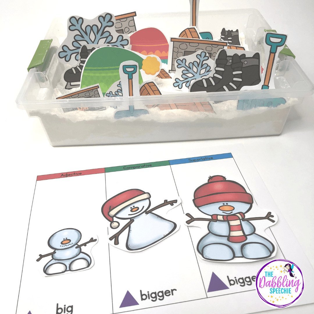 Easy Winter Sensory Bin Ideas for SLPs - thedabblingspeechie