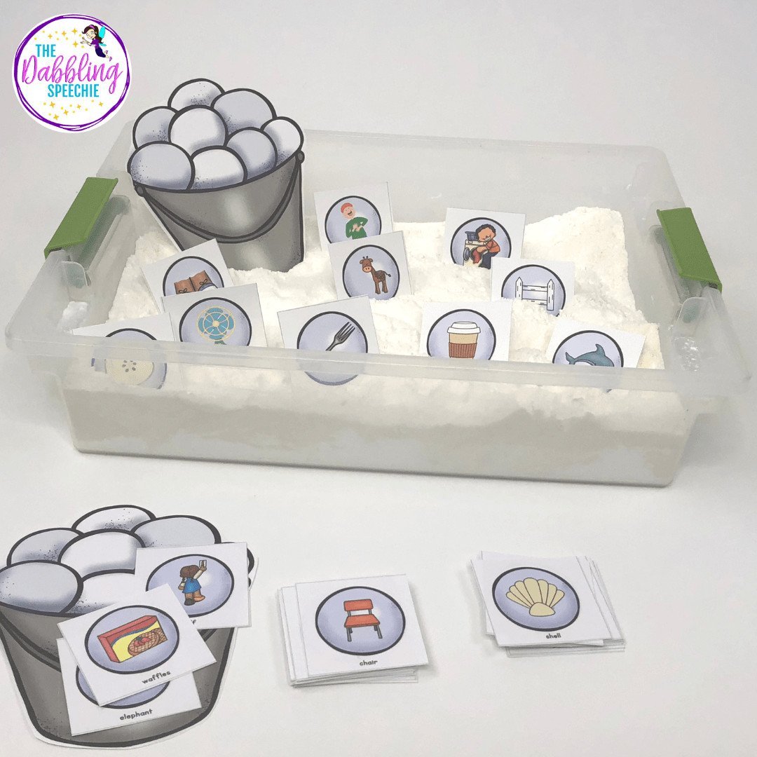 Easy Winter Sensory Bin Ideas for SLPs - thedabblingspeechie
