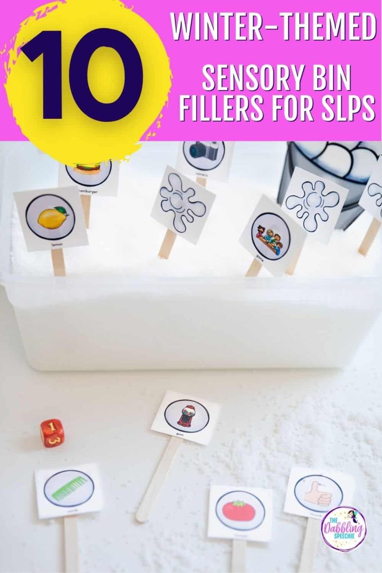 Easy Winter Sensory Bin Ideas for SLPs - thedabblingspeechie