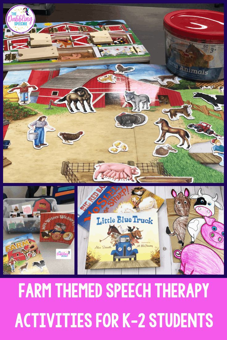 Farm Themed Speech Therapy Toys & Materials - thedabblingspeechie