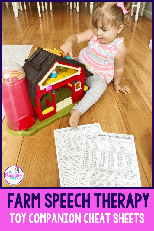 Farm Themed Speech Therapy Toys & Materials - thedabblingspeechie