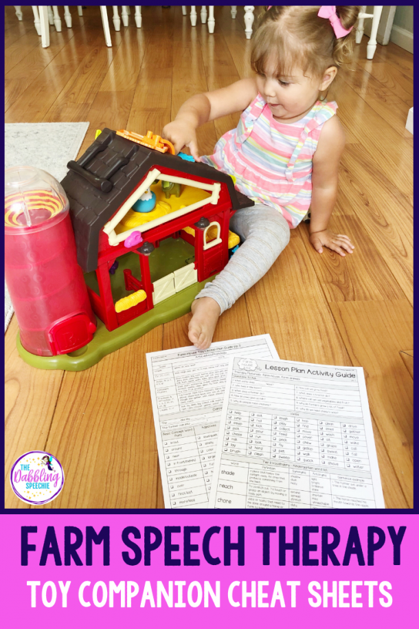 Farm Themed Speech Therapy Toys & Materials - thedabblingspeechie
