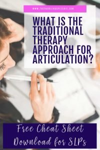 What is the Traditional Therapy Approach? - thedabblingspeechie