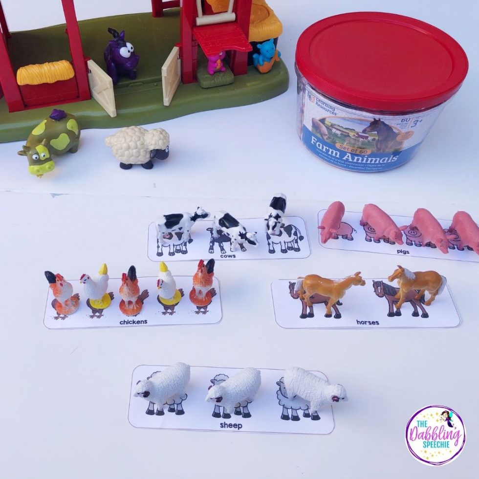 How to Use a Toy Farm in Speech Therapy - thedabblingspeechie