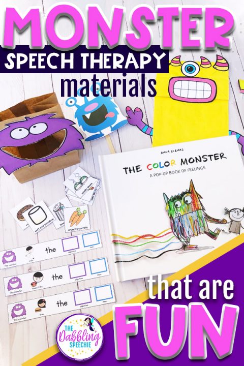 Monster Speech Therapy Materials That Are Fun! - thedabblingspeechie