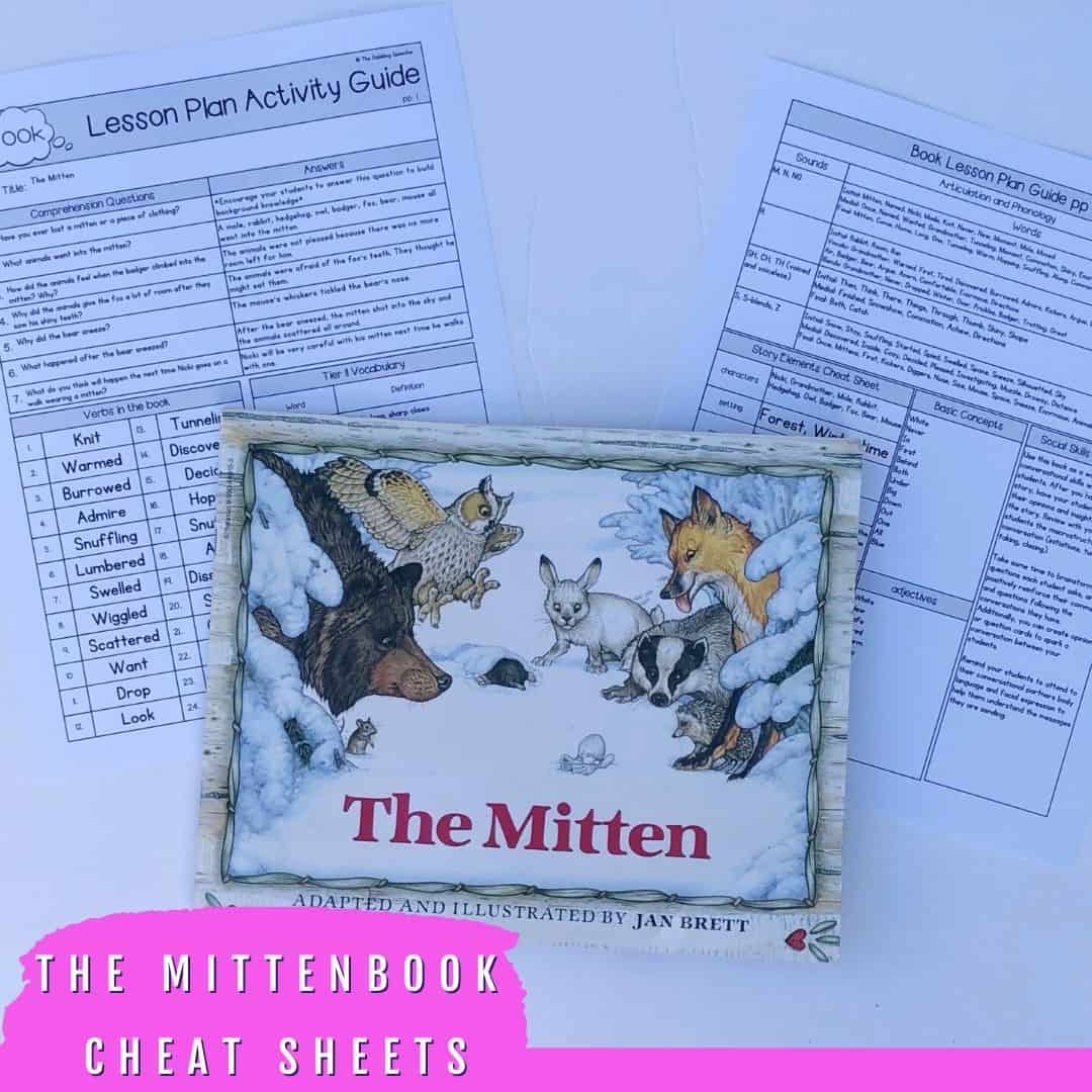 Activities for The Mitten for Speech Therapy - thedabblingspeechie