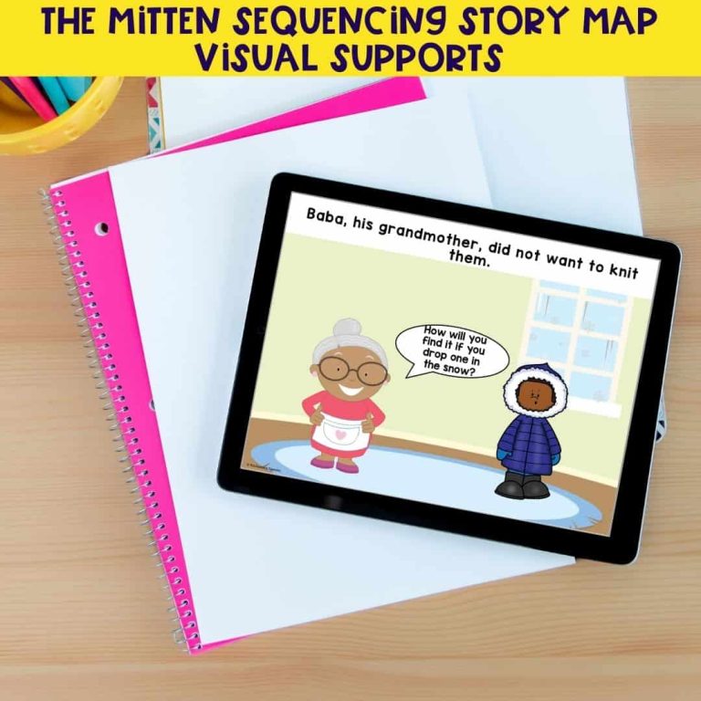 Activities for The Mitten for Speech Therapy - thedabblingspeechie