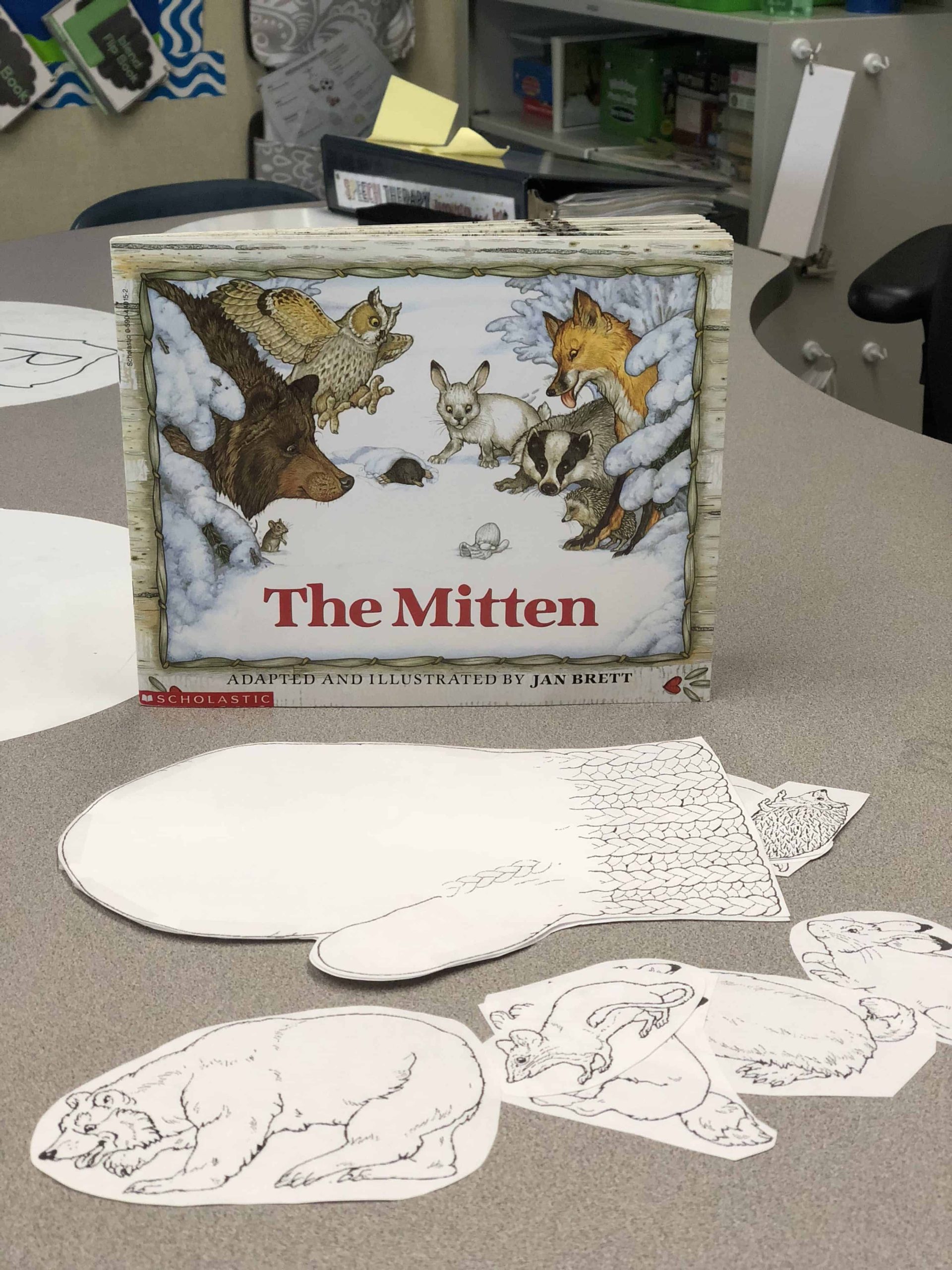 Activities for The Mitten for Speech Therapy - thedabblingspeechie