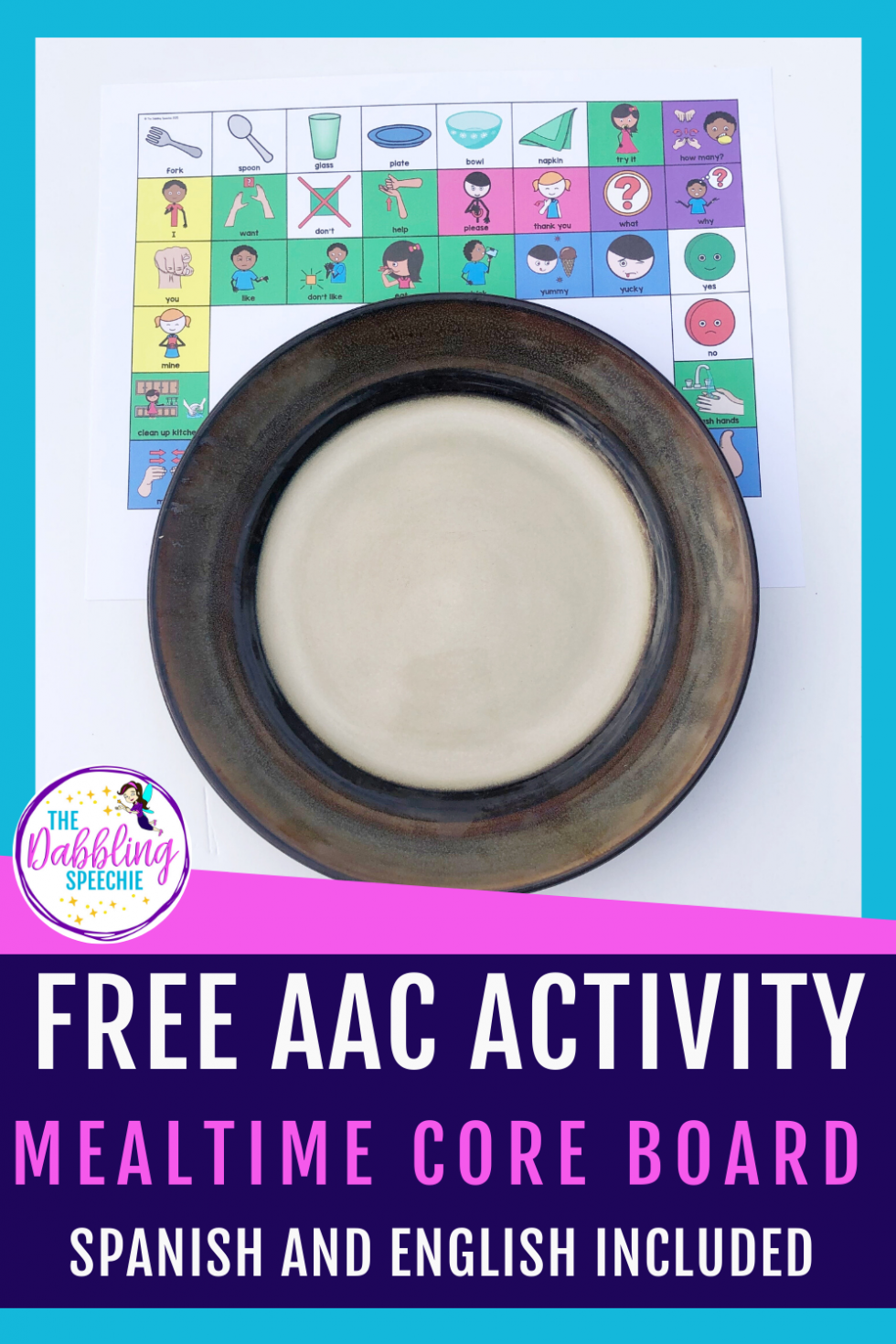 MealTime Communication Board FREE Download - thedabblingspeechie
