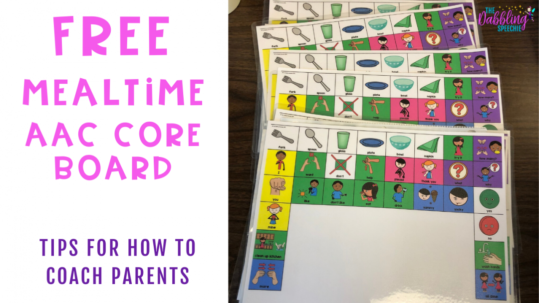 MealTime Communication Board FREE Download - thedabblingspeechie