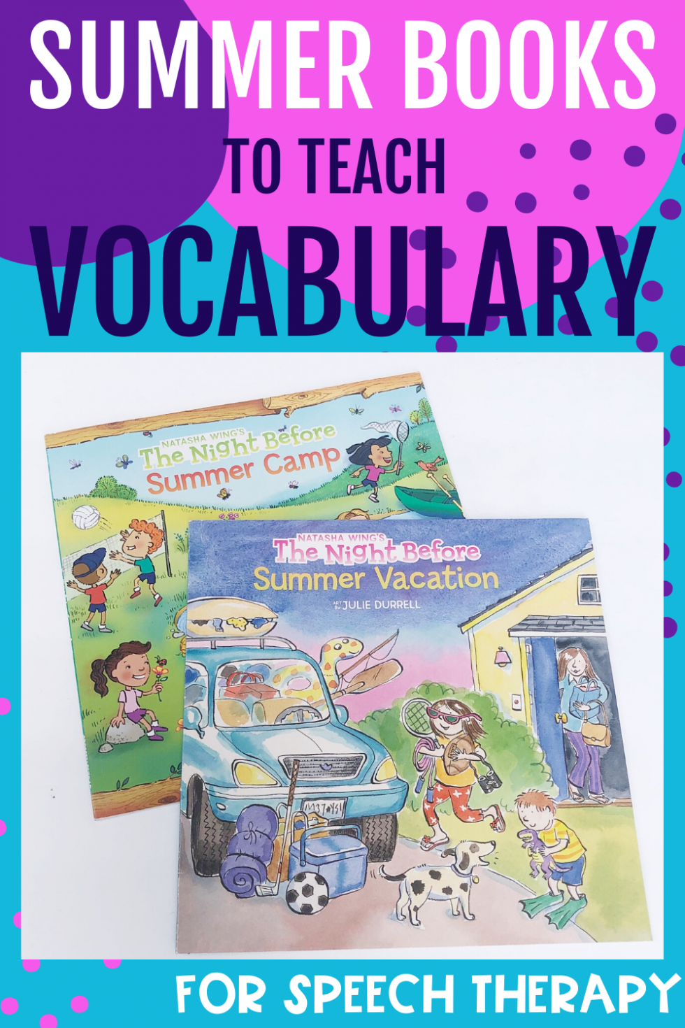 10+ Fantastic Summer Books for Speech Therapy That Build Vocabulary ...