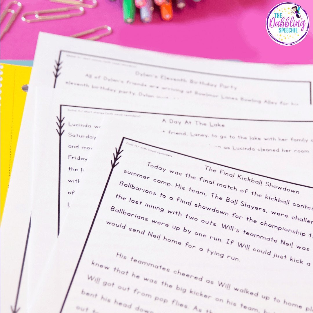 Middle School Resources for Teletherapy - thedabblingspeechie