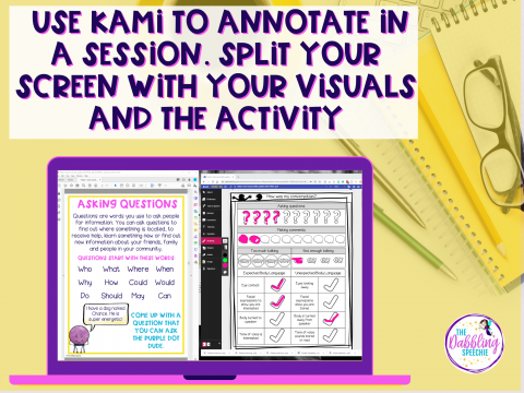 Middle School Resources for Teletherapy - thedabblingspeechie