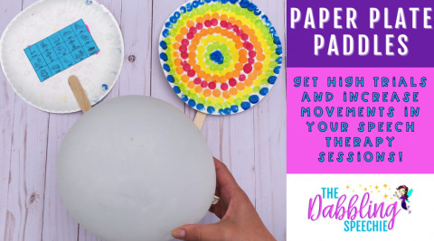 Get high trials with this paper plate paddle in speech therapy ...