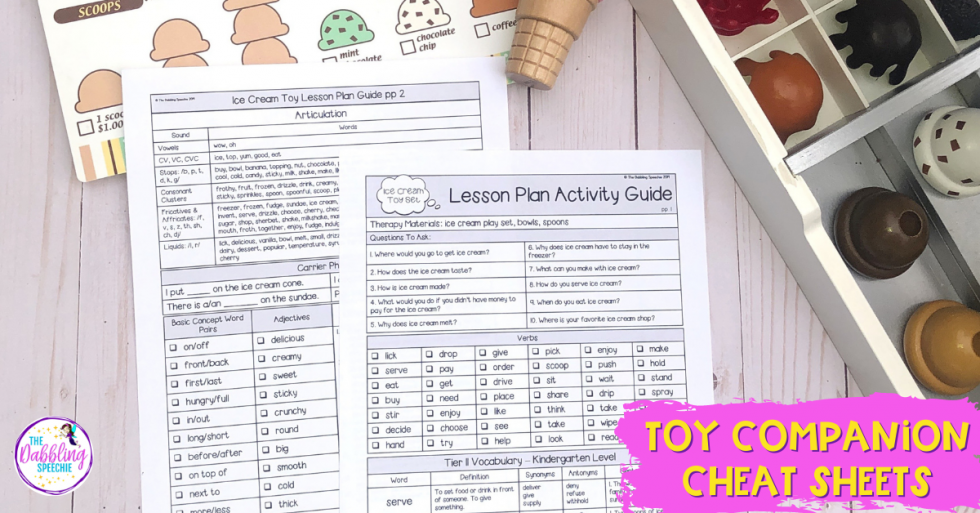 10 ways to use an ice cream toy set in speech - thedabblingspeechie