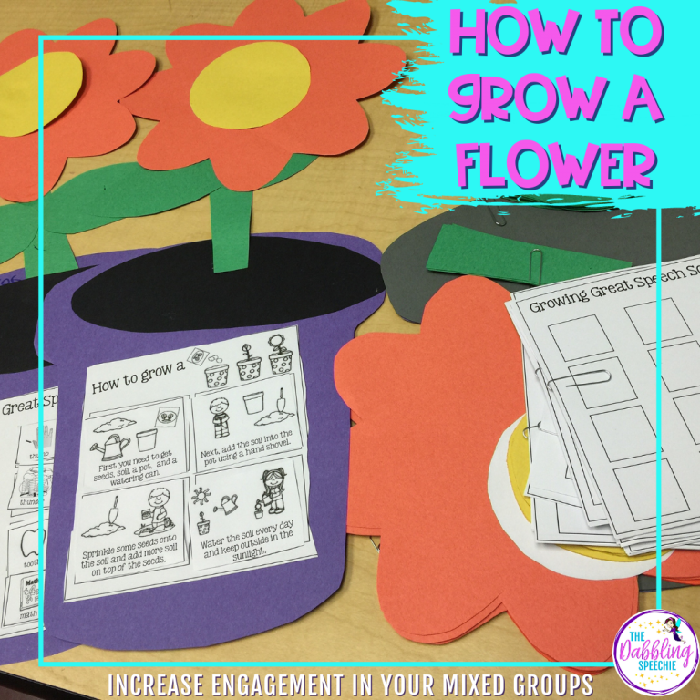 Plant Life Cycle Activities for Language Therapy - thedabblingspeechie
