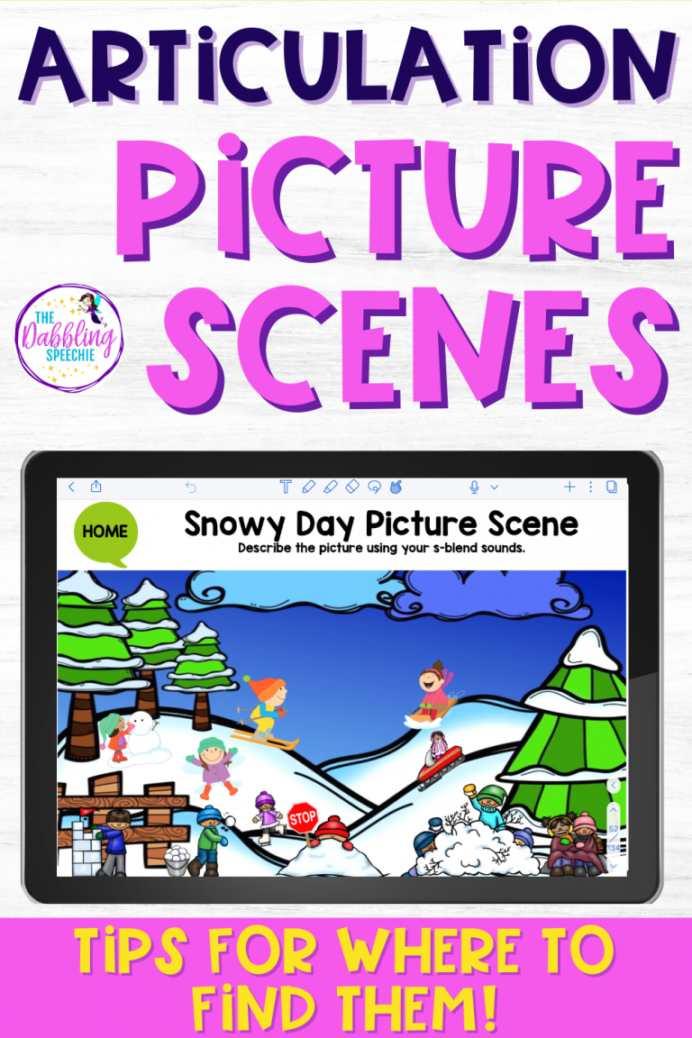 Tips for Finding Sound-Loaded Picture Scenes Speech Therapy Activities ...