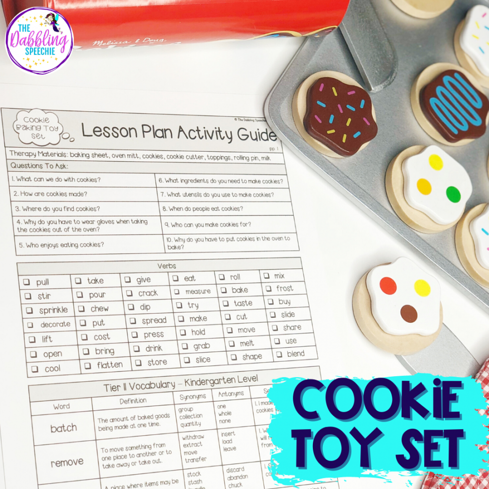 10 Ways to Use a Cookie Toy Set in Speech - thedabblingspeechie