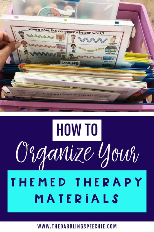 How to Organize Speech Therapy Materials For Themes - Ultimate Guide ...