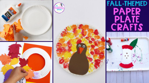 Easy Fall Paper Plate Crafts for Speech! - thedabblingspeechie