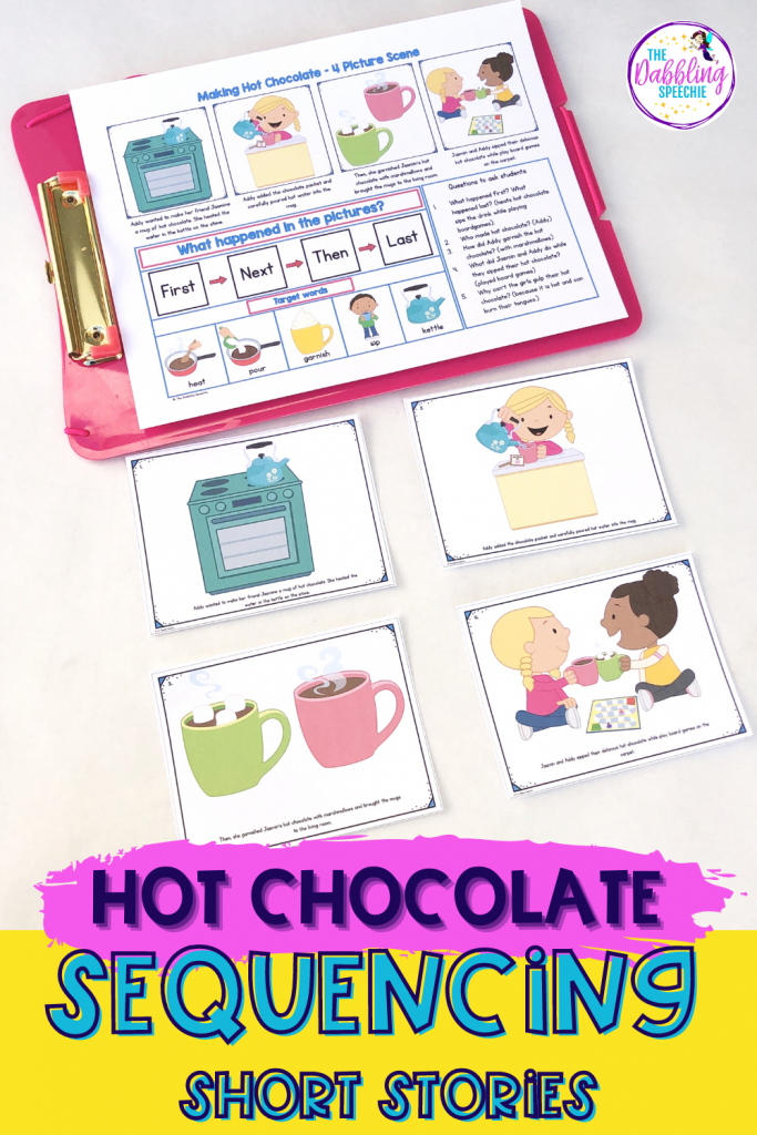 Winter Sequencing Short Stories for Speech Therapy! - thedabblingspeechie